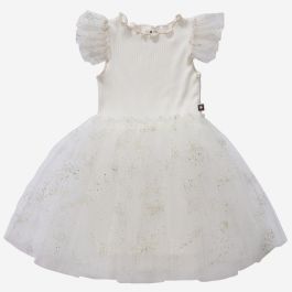 Luby Frill Dress | Ivory